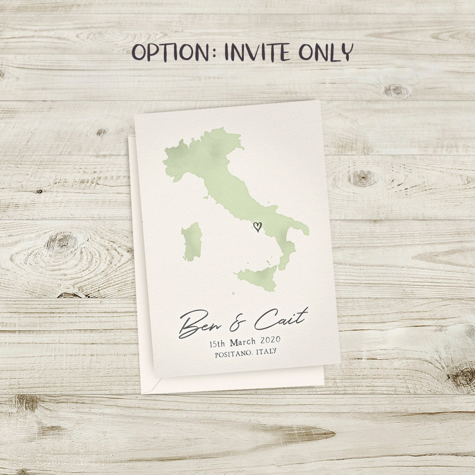 Italian Wedding Invitations Italy Destination Wedding Travel | Etsy