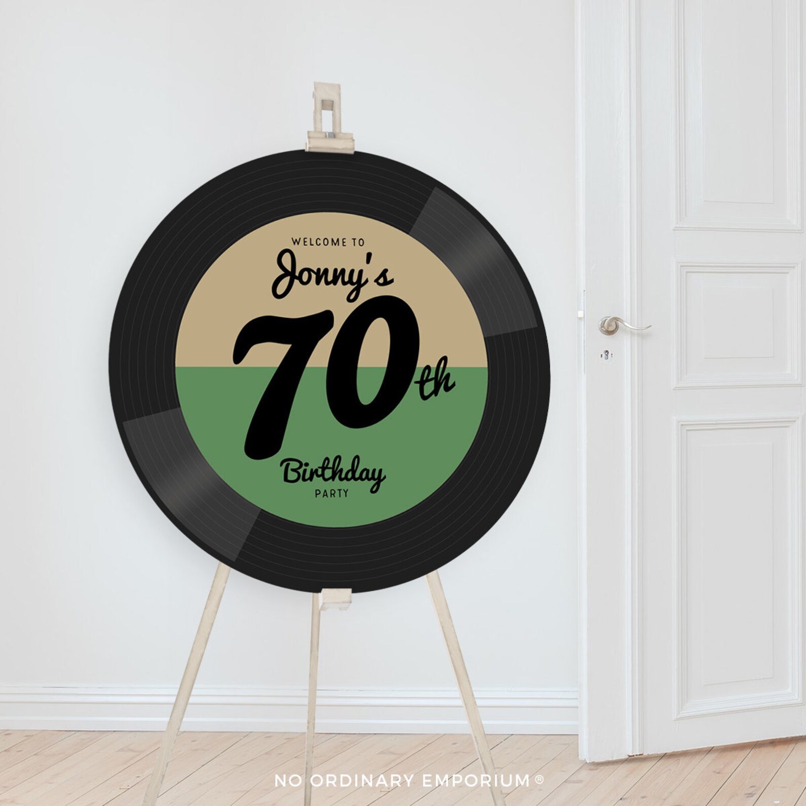 Vinyl Record Shape Party Sign Music Theme Birthday Welcome - Etsy UK