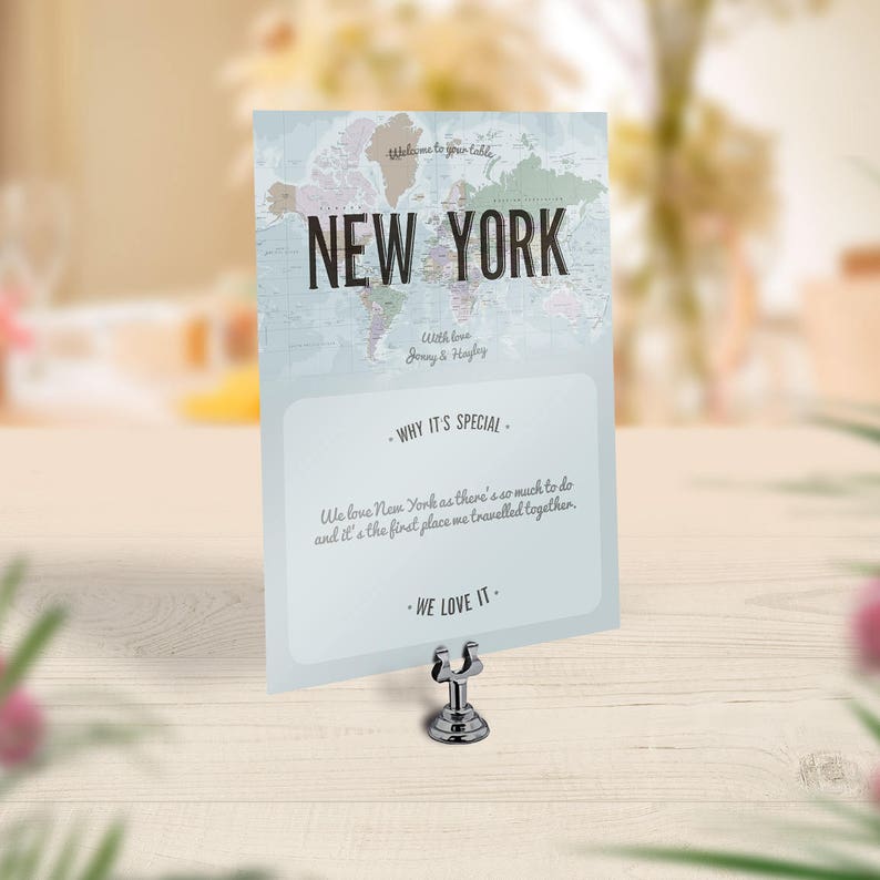 Places Travelled Table Names, Travel Theme Wedding, Travel Table ...
