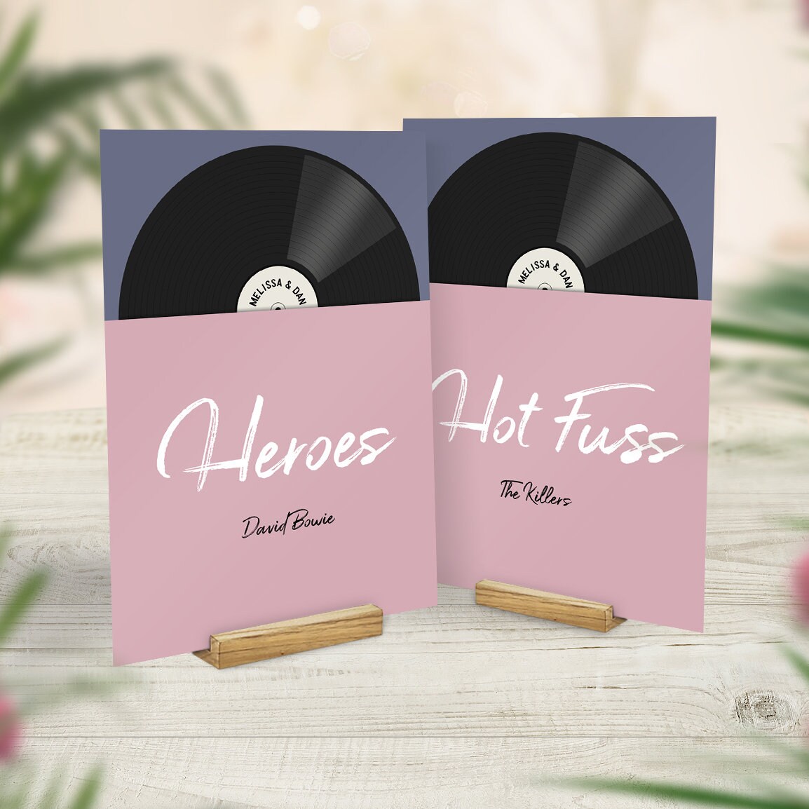 Music Theme Table Cards Record Wedding Table Names Vintage - Etsy