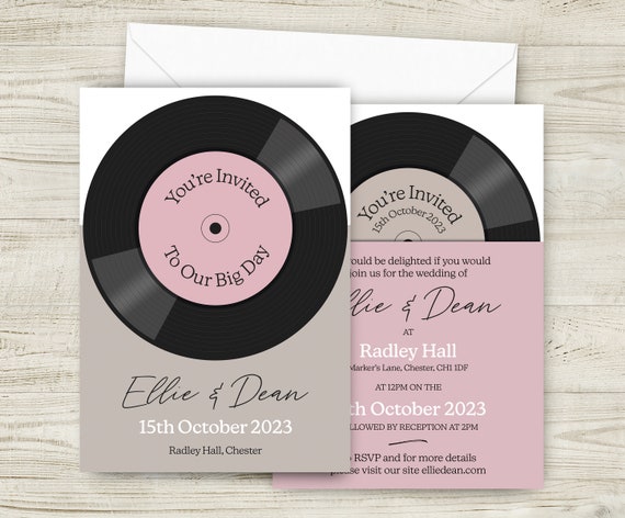 Record Party Invitations