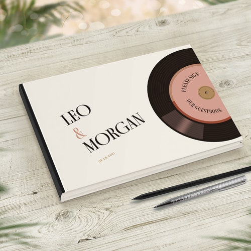 Record Style Guest Book Festival Wedding Guestbook Music - Etsy UK