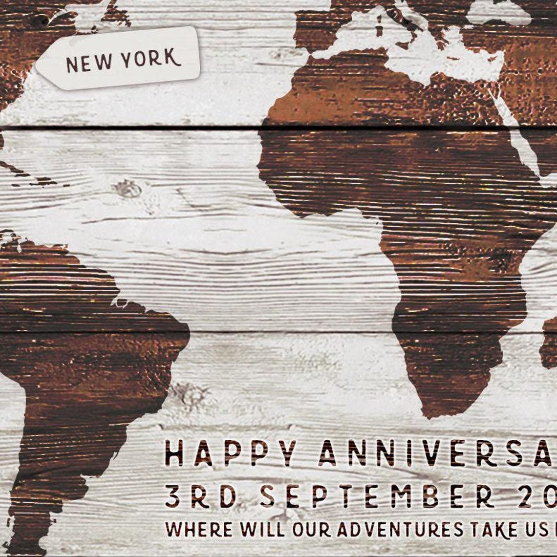 World Map Poster Print, Wood Look Poster, Travel Bucket List ...