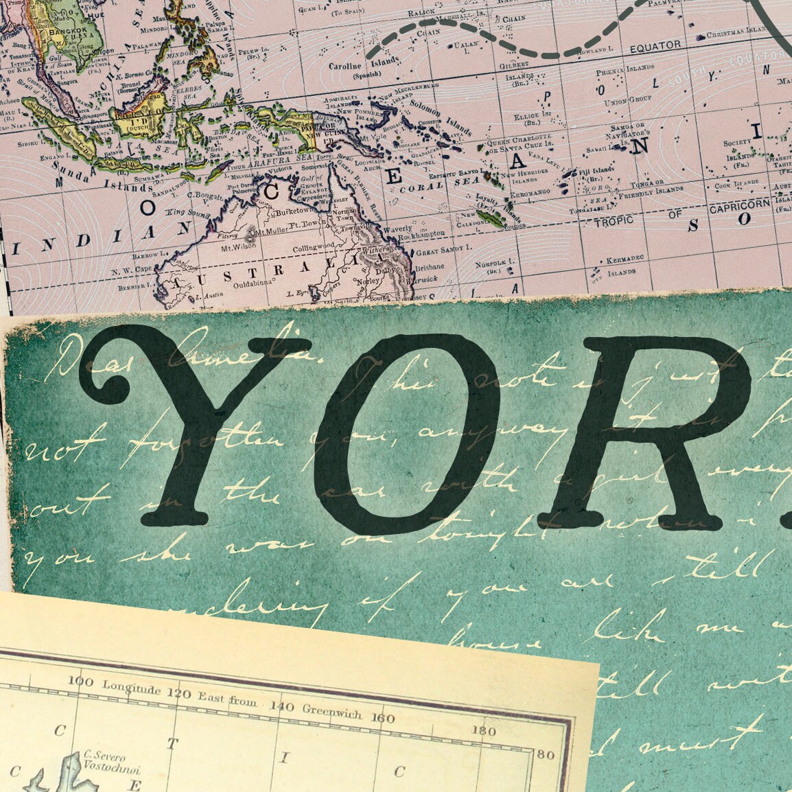 Vintage Map Location Names Travel Table Numbers Travel Theme | Etsy UK