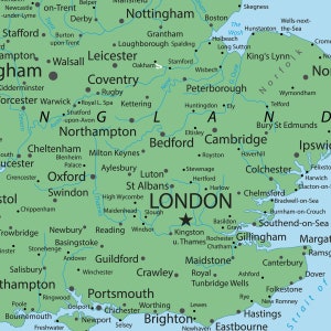 UK Push Pin Board Map, Places Been United Kingdom, UK Travels Map Gift ...