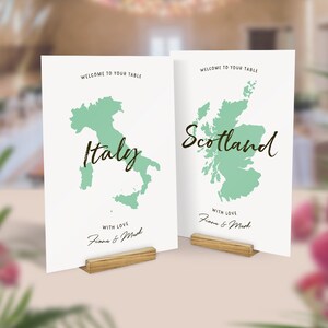 Travel Table Names, Destination Wedding Table Numbers, Maps Decor Ideas ...
