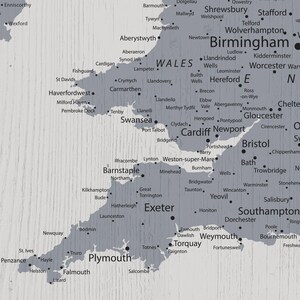UK Map Pin Board, England Push Pin Map, Places Been United Kingdom ...