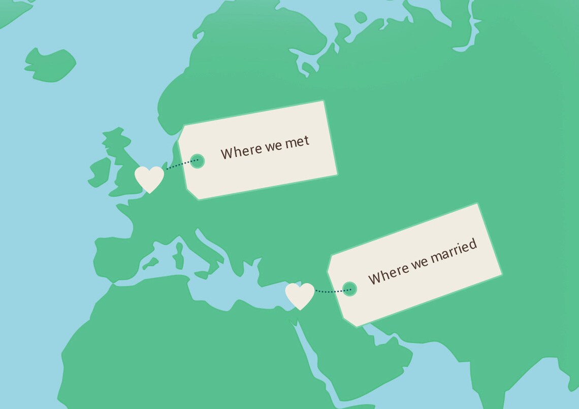 Where We've Been Map Personalised World Map Custom | Etsy