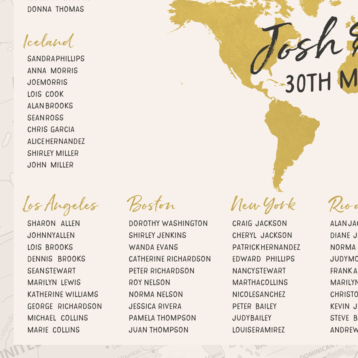 World Map Seating Chart Where in the World Are You Sitting | Etsy