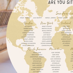 World Seating Chart, Round Seating Plan, Destination Table Plan ...