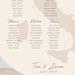 Map of Italy Seating Chart, Custom Map Table Plan, Travel or ...