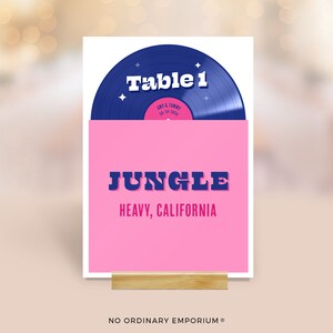 Retro Disco Wedding Table Plan, Vinyl Record Seating Plan, Fun ...
