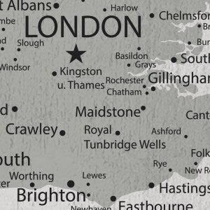 UK Map Pin Board England Push Pin Map Places Been United | Etsy UK