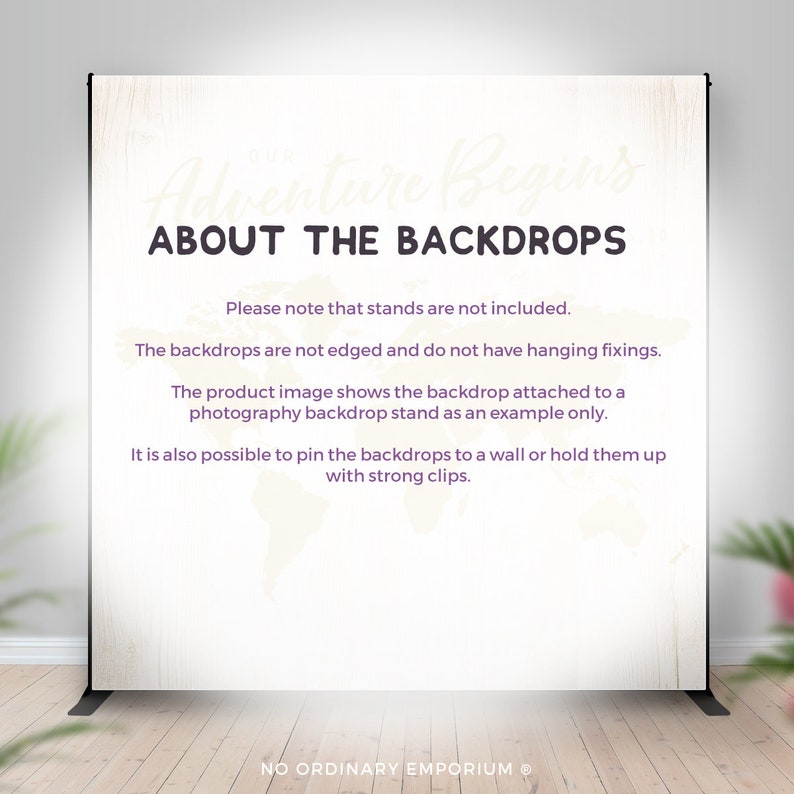 Travel Theme Party Backdrop, Map Wedding, Engagement Banner, Our ...