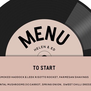 Record Style Menus, Music Wedding Decor, Vinyl , Music Lovers, Rock N ...