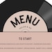 Record Style Menus Music Wedding Decor Vinyl Music Lovers - Etsy