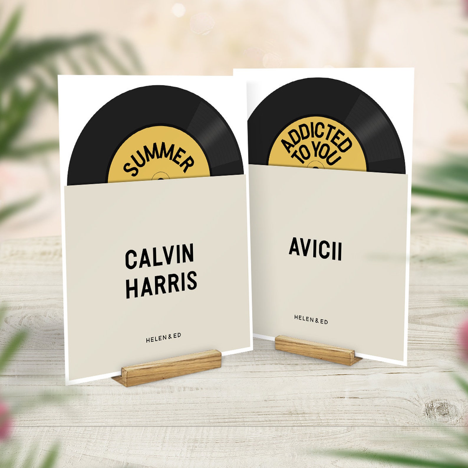 Record Table Numbers Music Theme Wedding Table Number Cards | Etsy