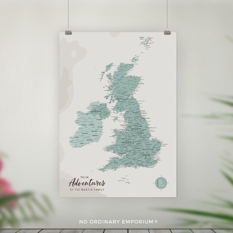 Push Pin Map - Etsy