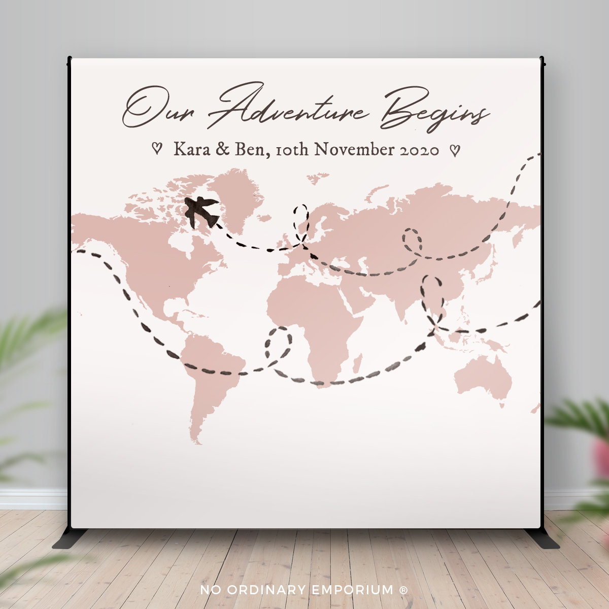 Travel Theme Party Backdrop Map Wedding Engagement Banner - Etsy UK