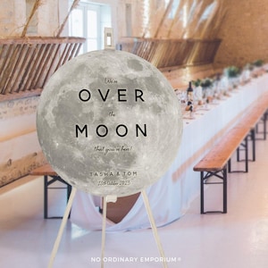 Moon Welcome Wedding Sign, Celestial Stars Theme, Gold Luna Wedding ...