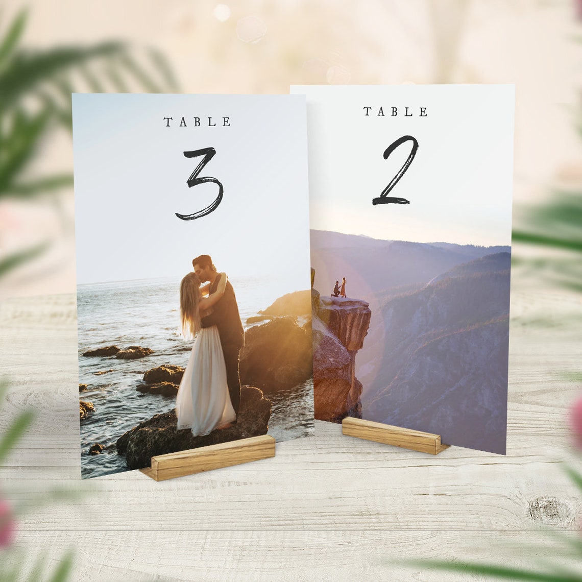Wedding Photo Table Numbers Travel Theme Decor Picture - Etsy