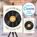 Vinyl Record Table Plan, Canva Editable Digital Template Download, A1 ...