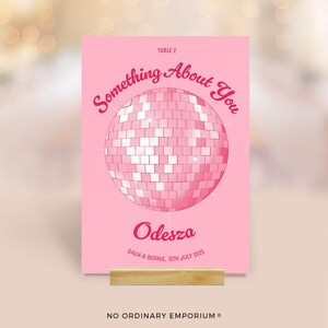 Retro Wedding Table Names, Disco Theme Wedding Centrepiece, Disco Ball ...