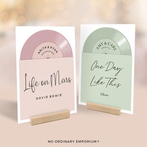 Record Table Numbers, Music Theme Wedding Table Number Cards, Retro ...