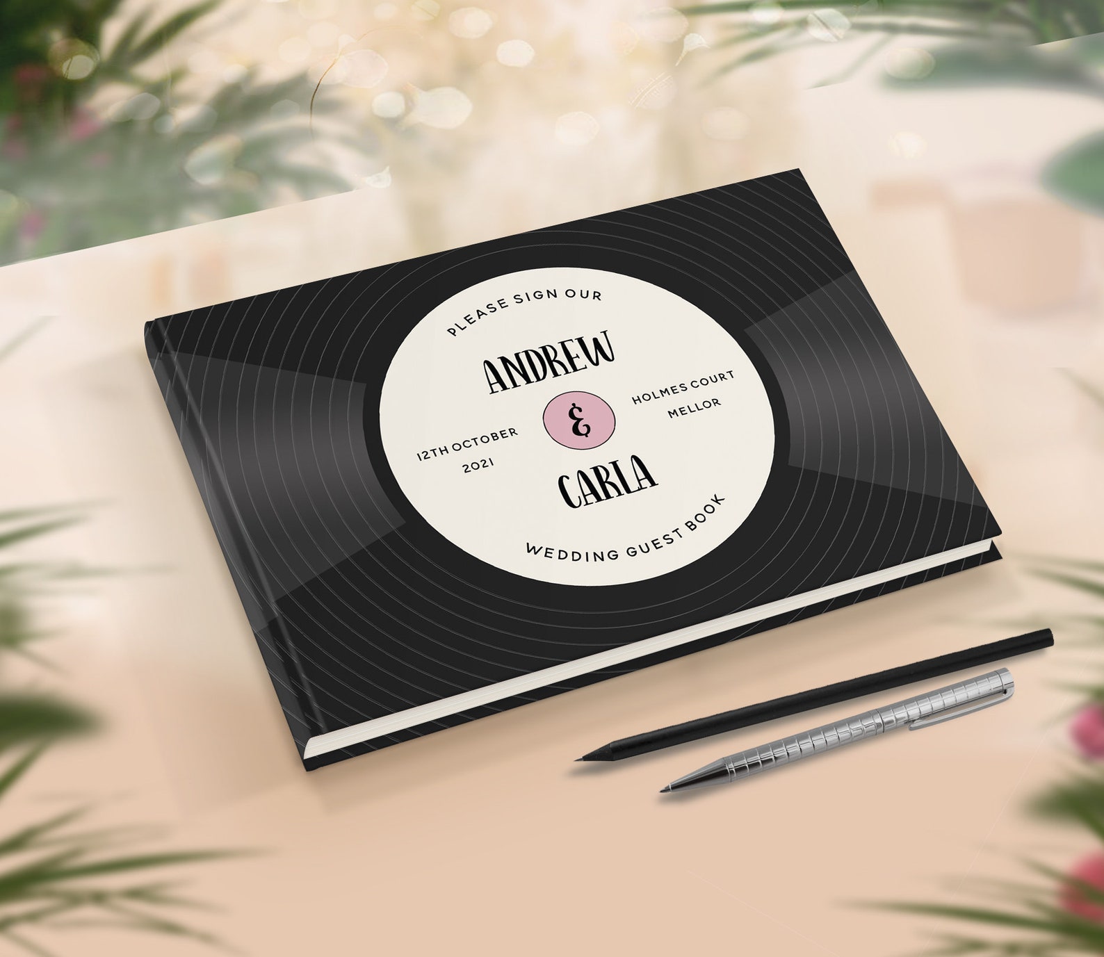 Record Style Guest Book Festival Wedding Guestbook Music - Etsy UK