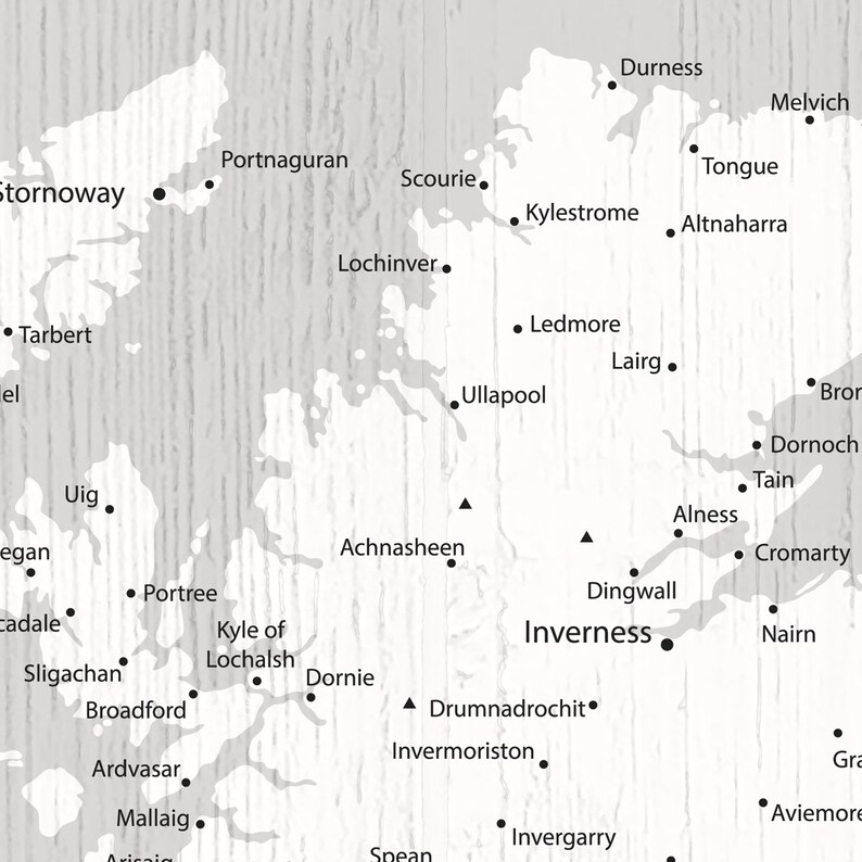 UK Map Pin Board Push Pin Map Personalised Road Trip Map - Etsy UK