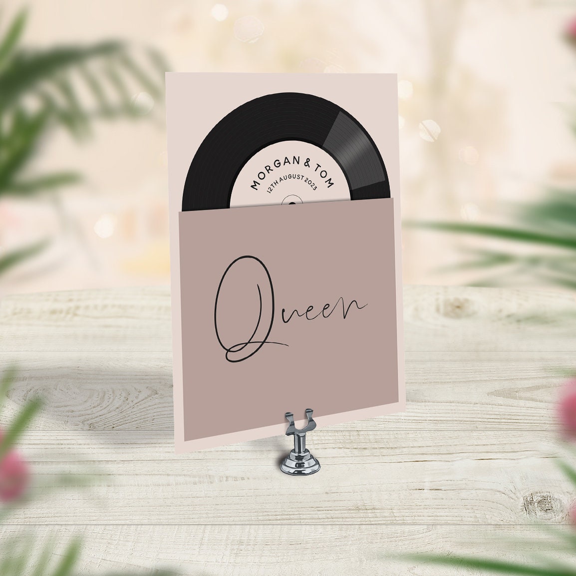 Music Table Numbers Vinyl Record Style Wedding Table Number - Etsy UK