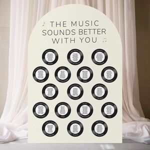 Large Vinyl Record Table Plan, Music Sounds Better Record Wedding ...