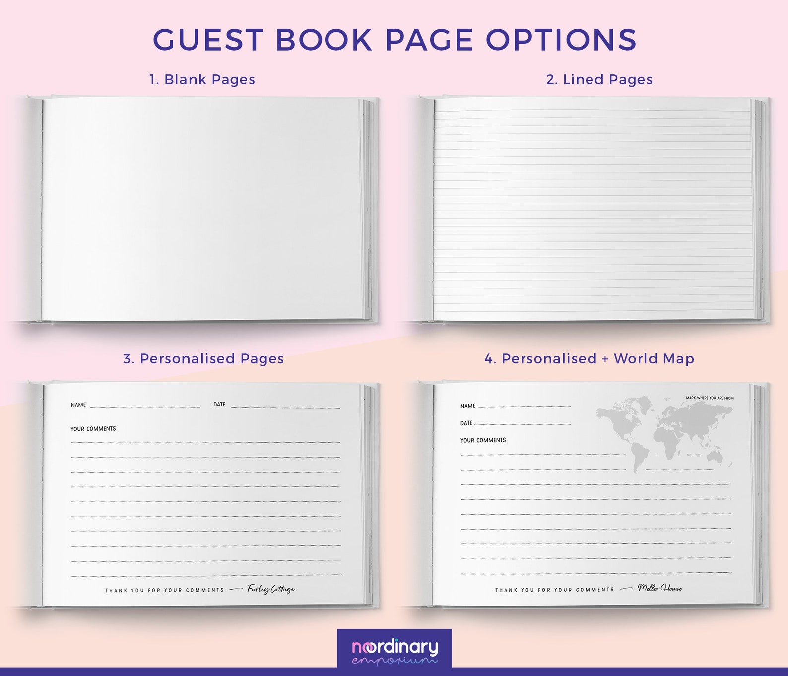 Guest Book With Photo on Cover, for Holiday Homes, Visitors Reviews ...
