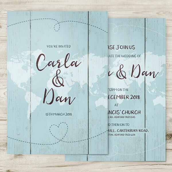 Destination Wedding Invitations - Etsy