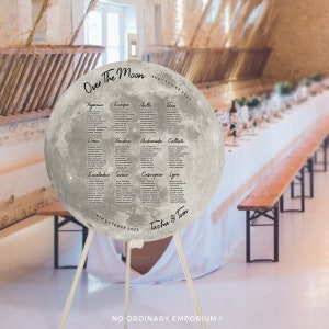 Celestial Wedding Table Plan, Moon Wedding Seating Chart, Stars Theme ...