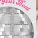 Disco Table Plan, Disco Ball Style Seating Chart, Music Theme Wedding ...