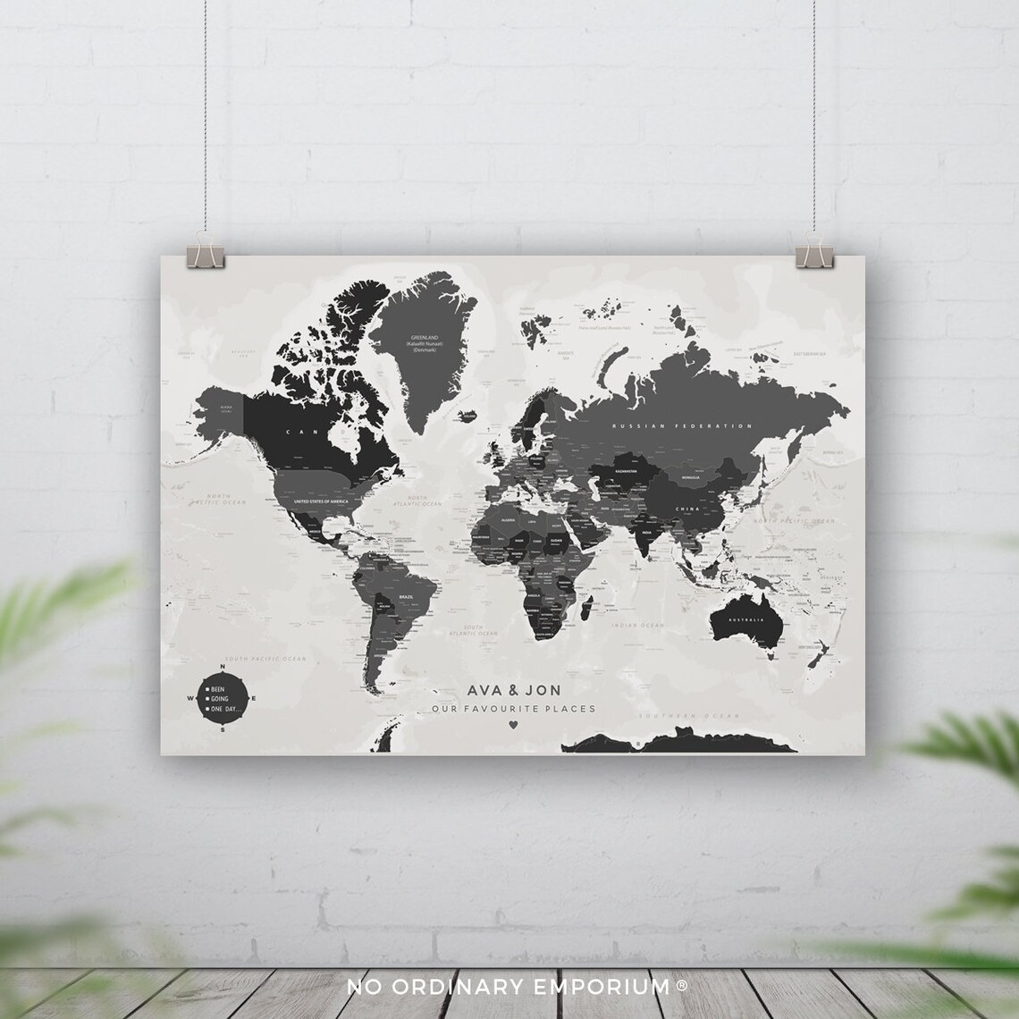 Personalised Push Pin Travel Map Places Been Pin Board Map - Etsy UK