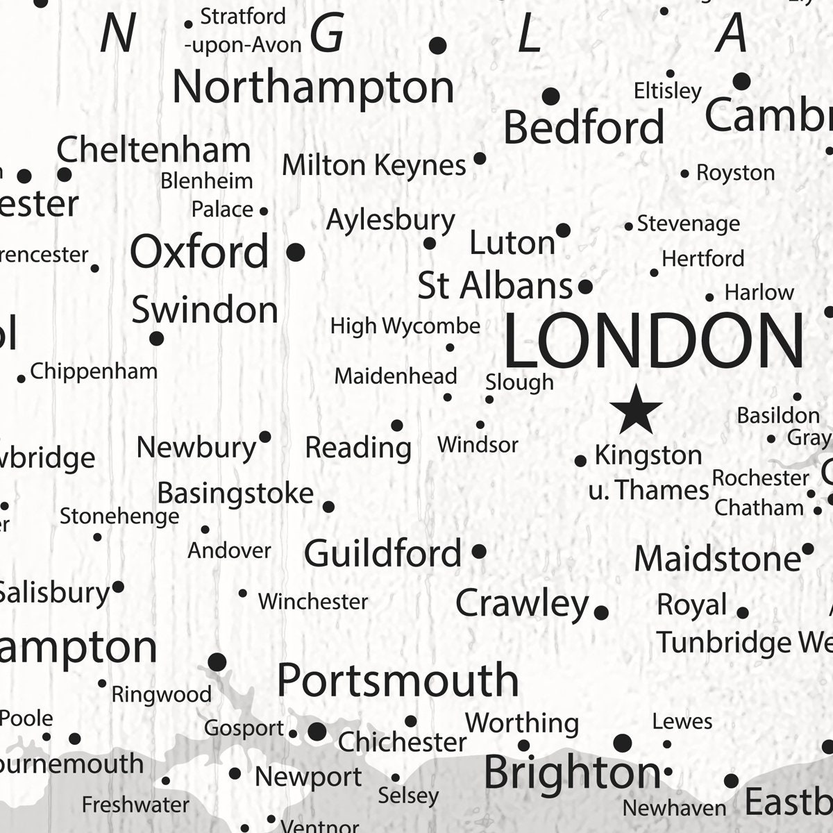 UK Map Pin Board Push Pin Map Personalised Road Trip Map | Etsy