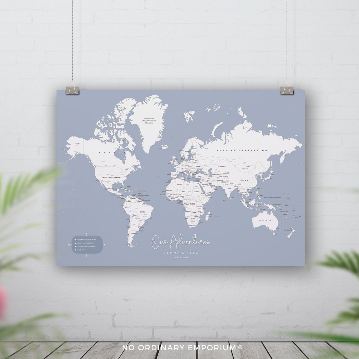 Push pin world map Places we've been Detailed world pin | Etsy