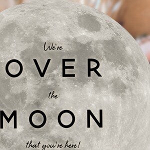 Moon Welcome Wedding Sign, Celestial Stars Theme, Gold Luna Wedding ...