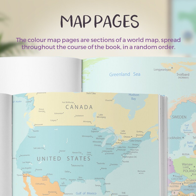 Vintage Map Wedding Guestbookbridal Shower Guest Book Travel - Etsy