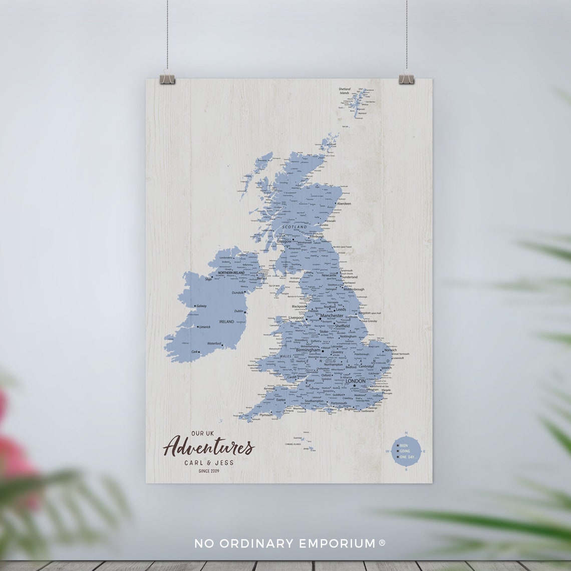 UK Map Pin Board England Push Pin Map Places Been United | Etsy UK