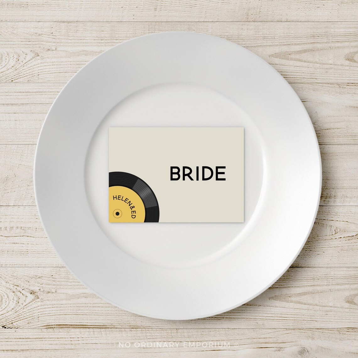 Music Guest Place Cards, Music Theme Wedding, Wedding Place Cards ...
