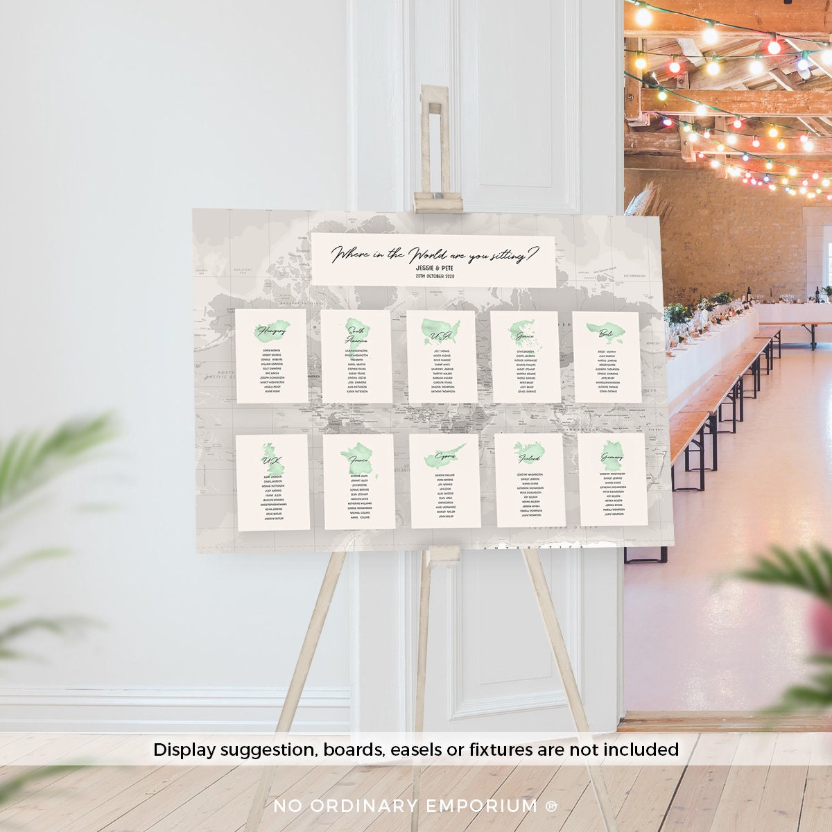 Hanging Seating Chart Cards Wedding Table Names Seating Plan | Etsy