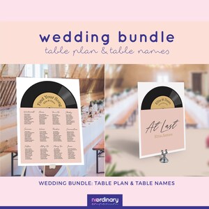 Wedding Bundle - Music Theme on the Day Wedding Stationery Set: Record ...