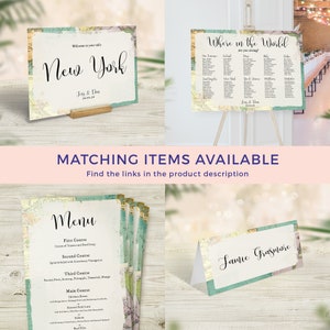 Vintage Map Location Names, Travel Table Numbers, Travel Theme Wedding ...