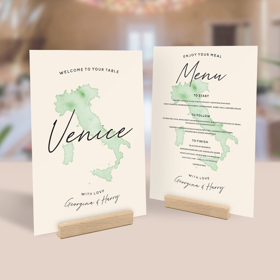 Travel Table Names Menus, Destination Wedding, Travel Theme Table ...