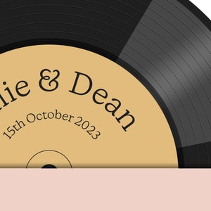 Record Table Numbers, Music Theme Wedding Table Number Cards, Retro ...