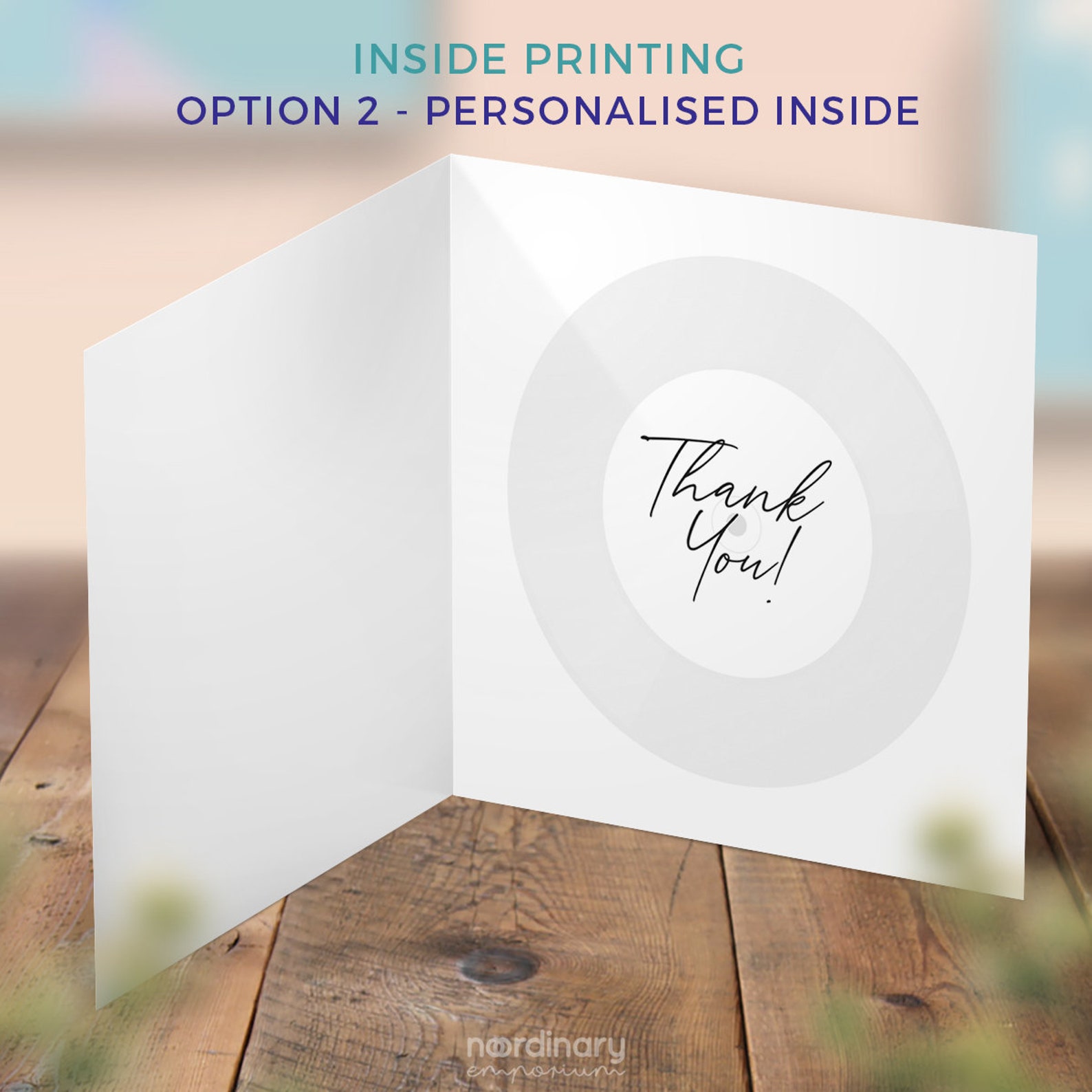 Music Theme Wedding Thank You Cards, Vinyl Record Wedding Decor, Retro ...