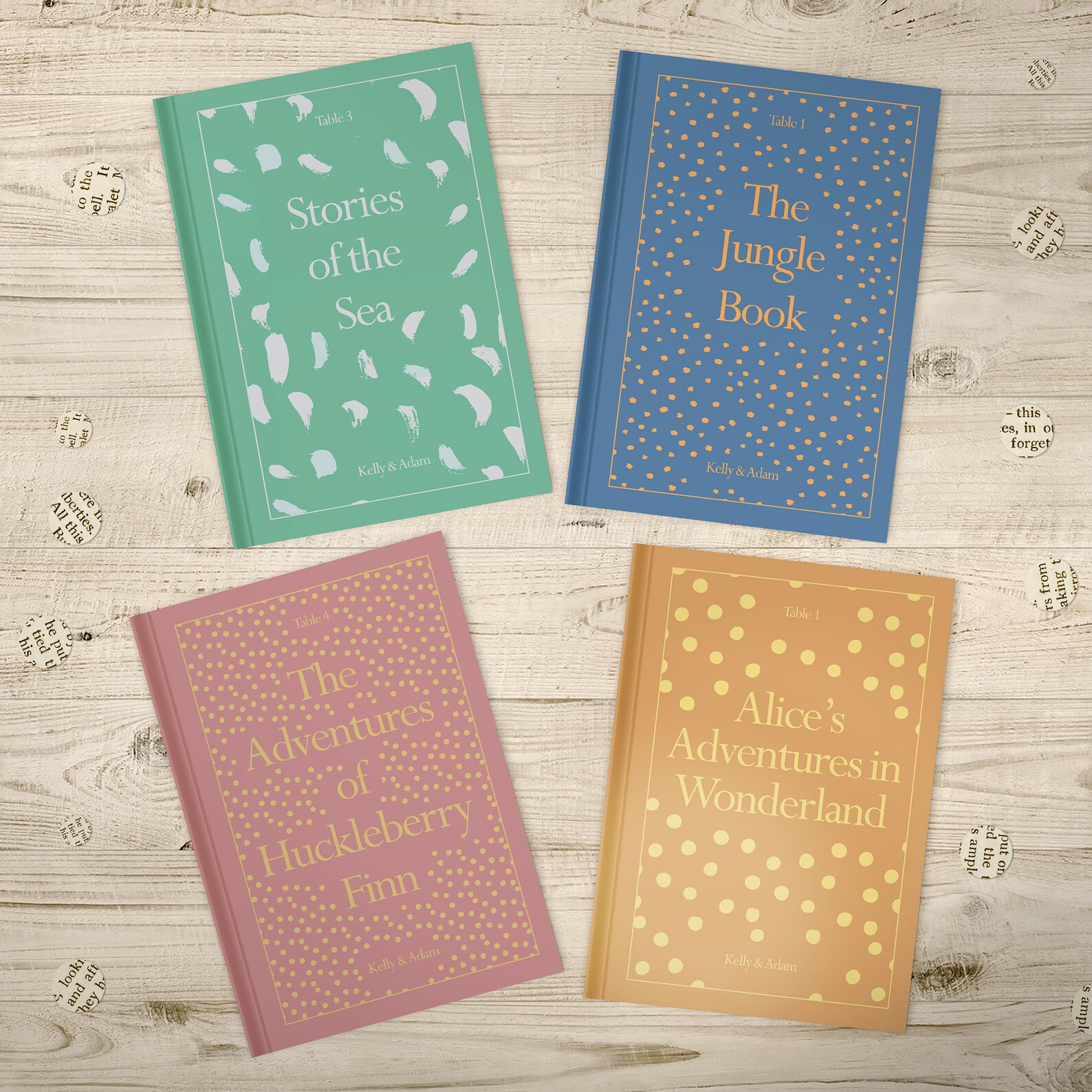 Book Themed Wedding Table Names Book Table Cards Literary - Etsy UK